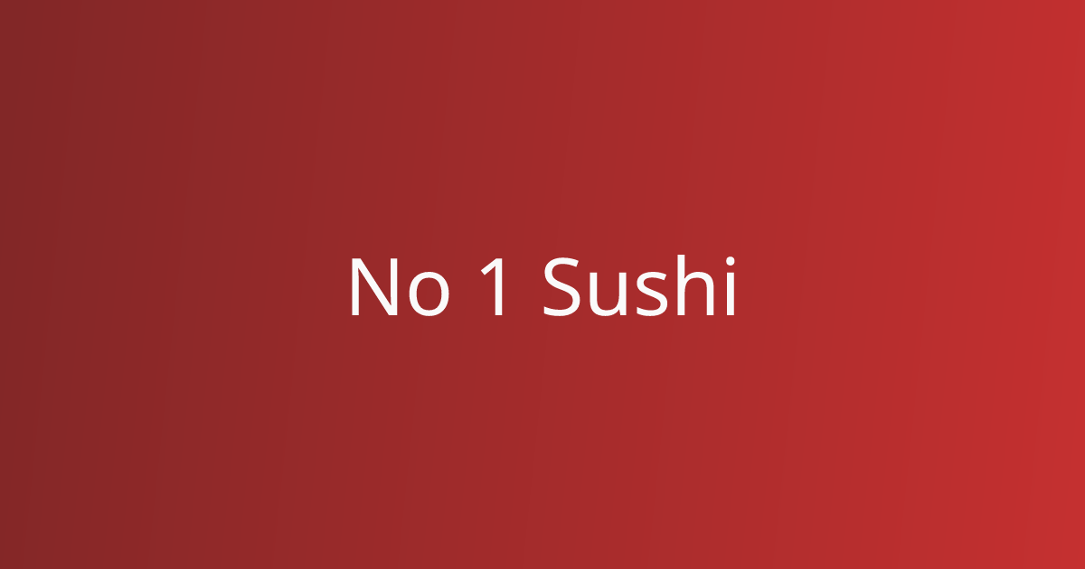 Order Authentic Japanese Online | No 1 Sushi - Pickup or Delivery Available